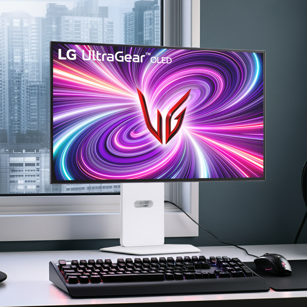 LG 32GS95UV-W 32" UltraGear Dual-Mode OLED Gaming Monitor — KJ Distribution
