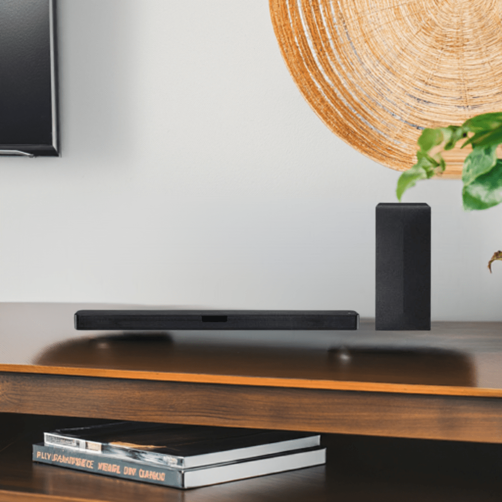 LG SN4 2.1 Channel 300 Watts Sound Bar System with Wireless Subwoofer ...